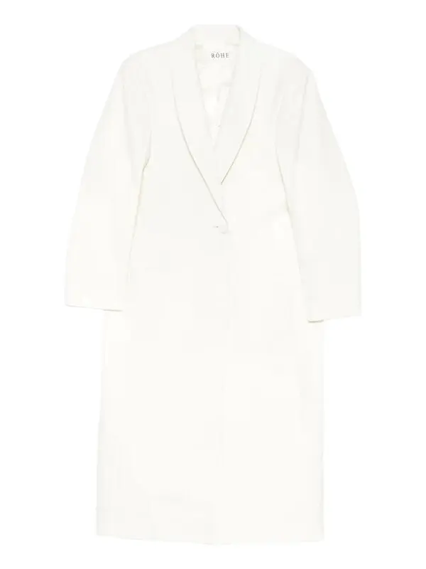RÓHE Button-fastening Coat - White