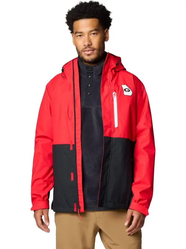 Columbia Collegiate Field Bound™ Jacket - Uga - Bright Red, Black