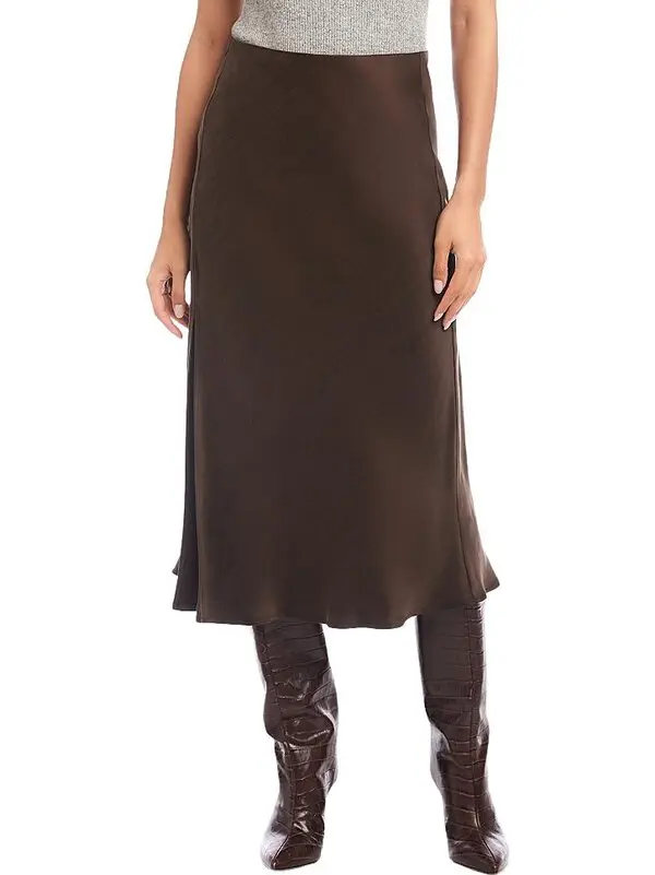 Fifteen Twenty Brielle Midi Skirt - Brown