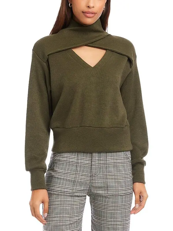 Fifteen Twenty Caly Turtleneck Sweater - Olive