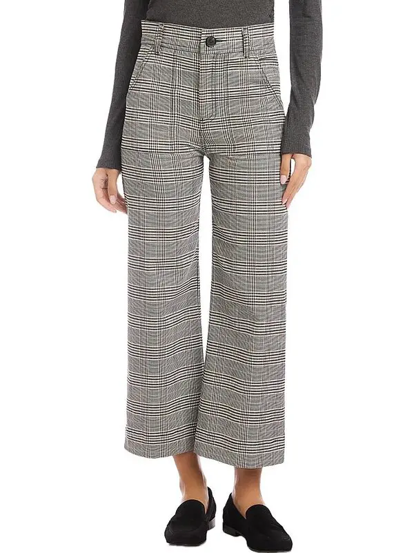 Fifteen Twenty Rylee Cropped Pants - Plaid