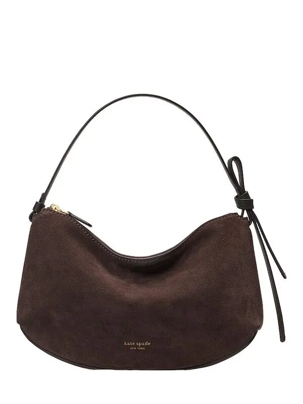 Kate Spade New York Loop Suede Shoulder Bag - Hot Fudge