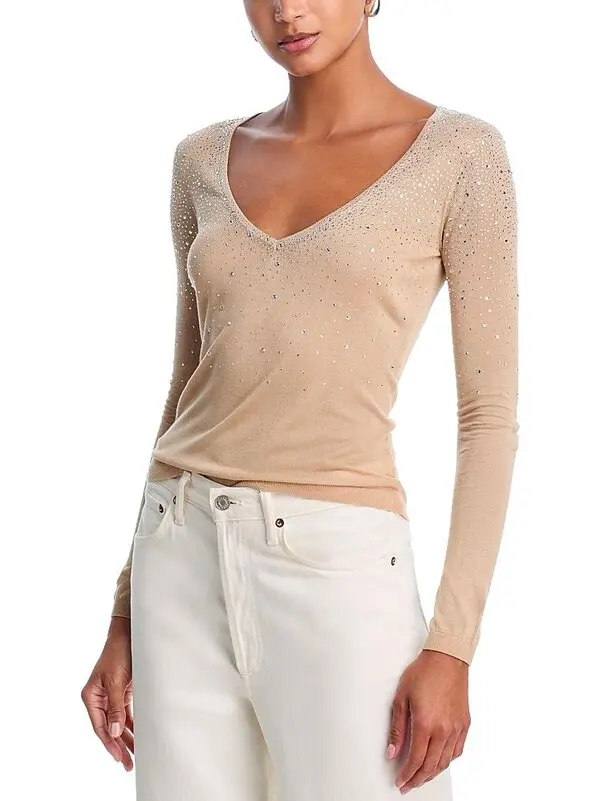 Generation Love Mirasol Crystal Sweater - Beige