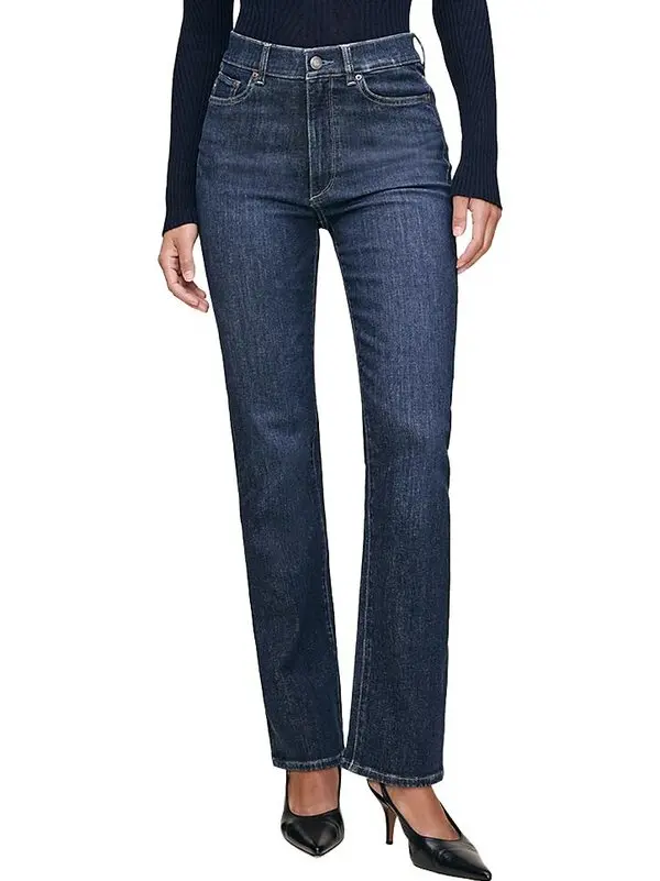 DL1961 Halle Straight High-rise Instasculpt Jeans - Crescent Harbor