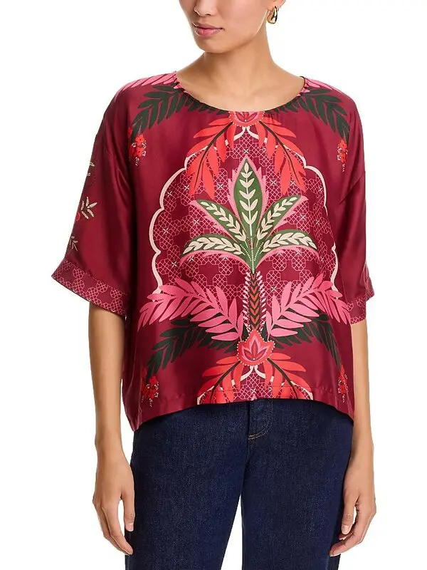 Johnny Was Arden Printed Oversized Blouse - Caleta