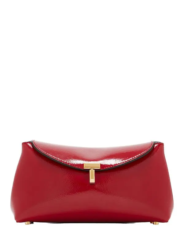 TOTEME Mini T-lock Clutch - Red