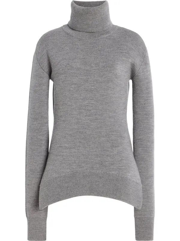 TOTEME Wool Turtleneck Top - Grey