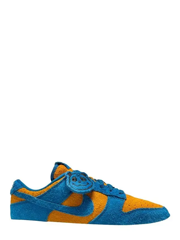 Nike Dunk Low Se Pandamonium Suede Sneakers - Yellow Ochre/court Blue/sail