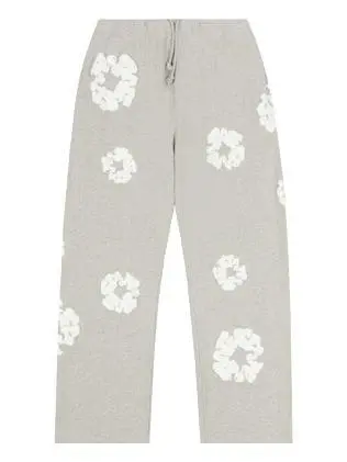 DENIM TEARS Cotton Wreath Baggy Sweatpants - Grey