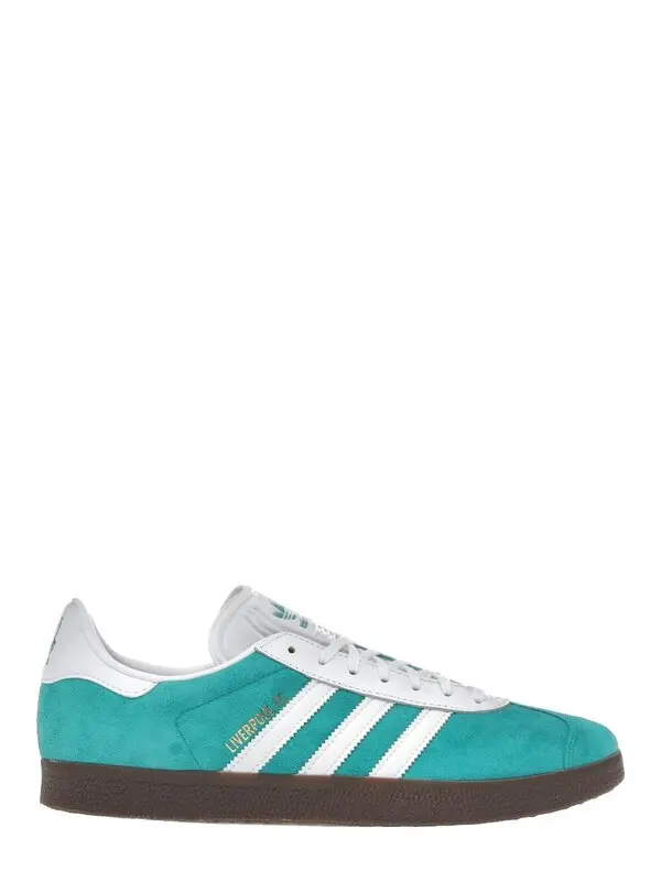 Adidas Gazelle Liverpool Fc Third Kit Sneakers - Sea Green/white/metallic Gold