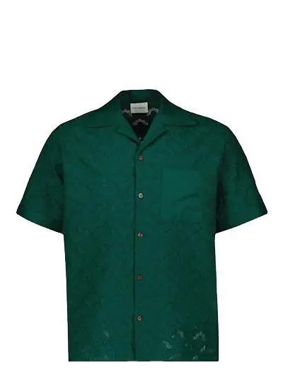 Drole De Monsieur La Chemise Brodee Shirt - Green
