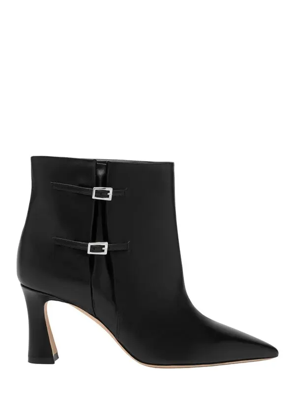 MALONE SOULIERS Leather Norma Ankle Boots 70 - Black