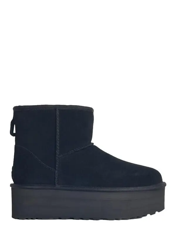 UGG Classic Mini Platform Suede Boots - Black