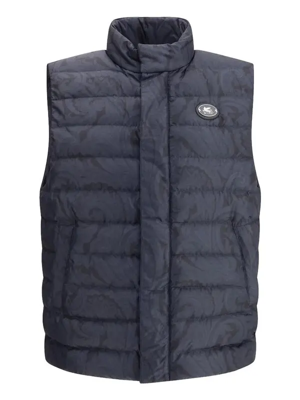 Etro Down Vest - Blue