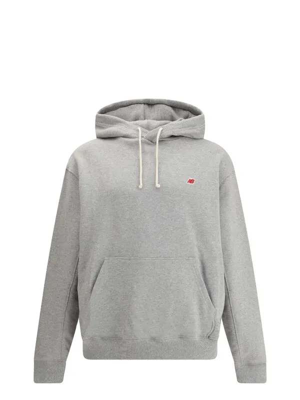 NEW BALANCE Cotton Hoodie - Grey