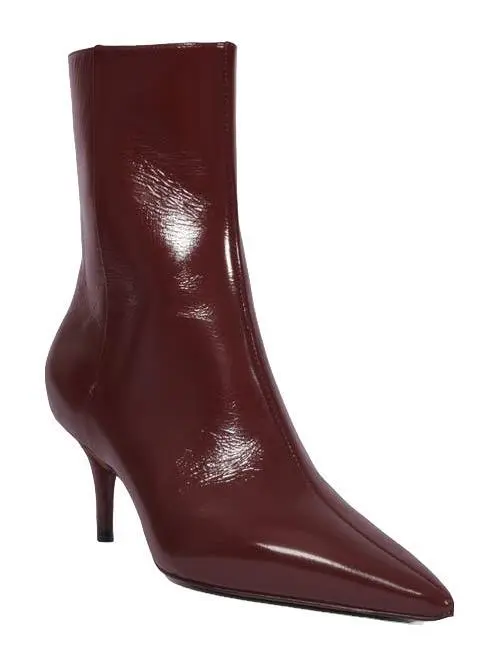 AREZZO Pointed Toe Ankle Boots - Fresh Ruby