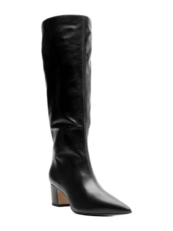 AREZZO Leather Knee-high Boots - Black