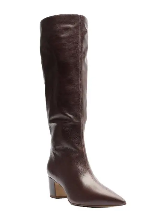 AREZZO Julie Knee High Boot - Grape Brown