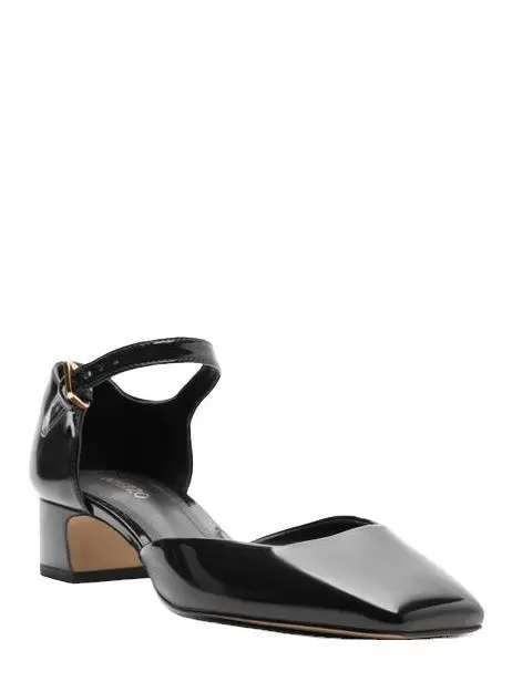 AREZZO Tori Ankle Strap Pumps - Black
