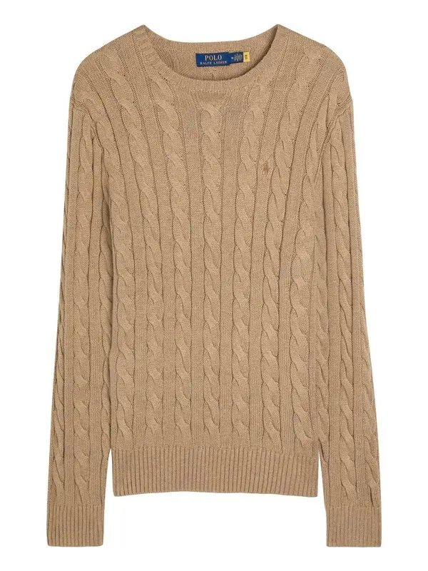 Ralph Lauren Cable-knit Cotton Jumper - Camel