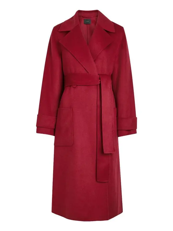 JOSEPH Arline Wool And Cashmere-blend Trench Coat - Red