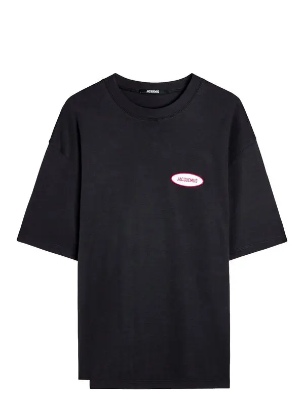 Jacquemus Le T-shirt Logo-embroidered Cotton T-shirt - Navy