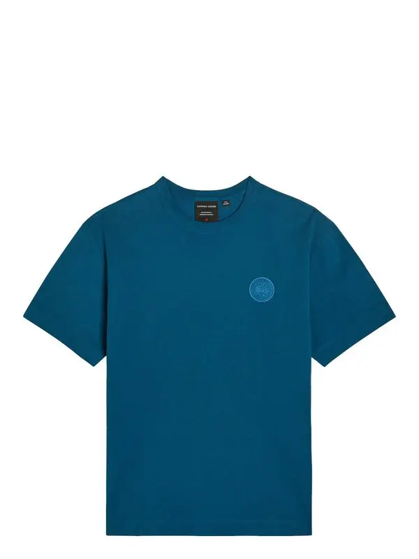 Canada Goose Gladstone Logo Cotton T-shirt - Dark Blue