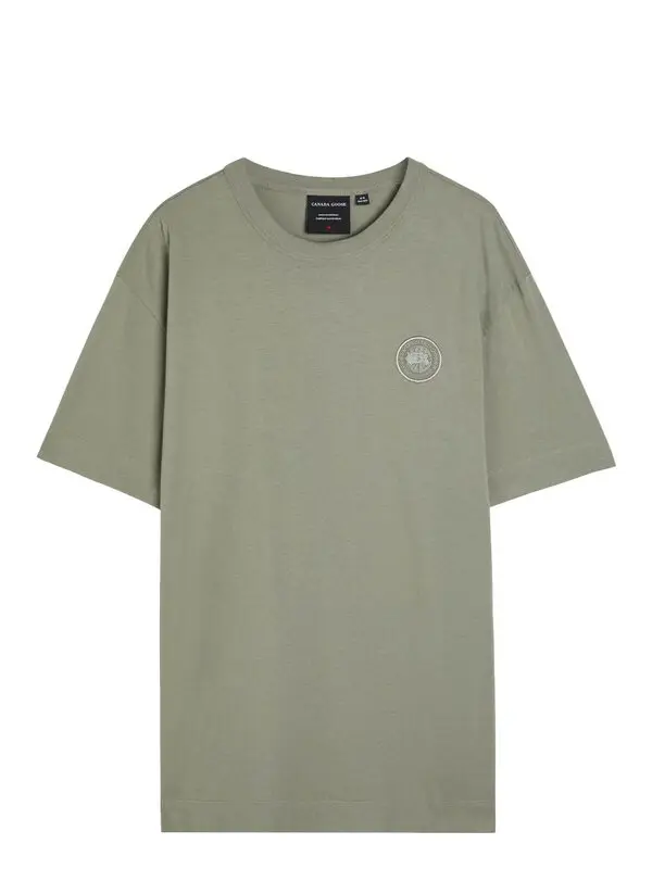Canada Goose Gladstone Logo Cotton T-shirt - Khaki