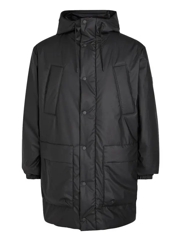 Rains Lohja Quilted Rubberised Jacket - Black