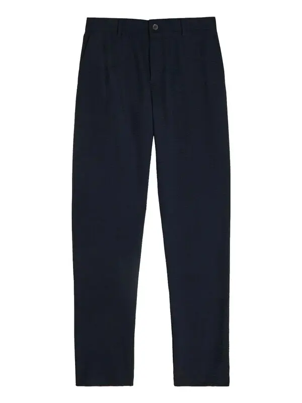 Sunspel Tapered Stretch-wool Trousers - Navy
