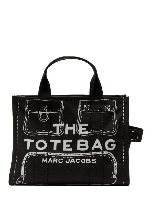 Marc Jacobs The Tote Medium Printed Canvas Tote - Black