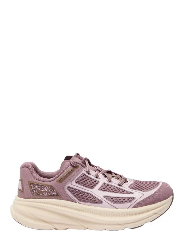 HOKA Clifton One9 Panelled Mesh Sneakers - Mauve