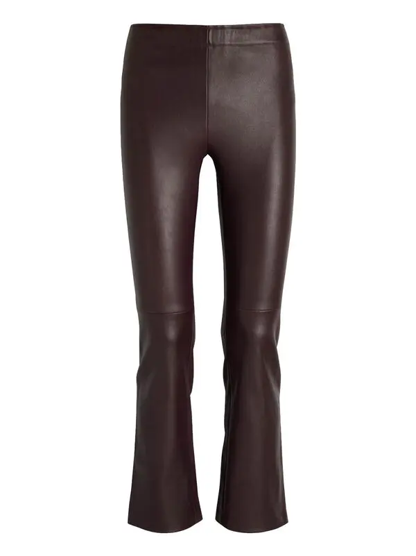 Stouls Stretch-leather Trousers - Dark Brown