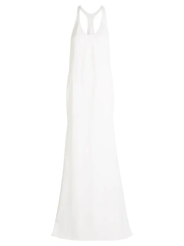 Jacquemus La Marcel Crepe Maxi Dress - White