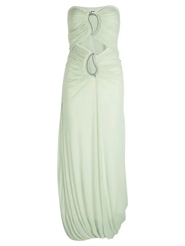 Christopher Esber Cut-out Mesh Gown - Mint