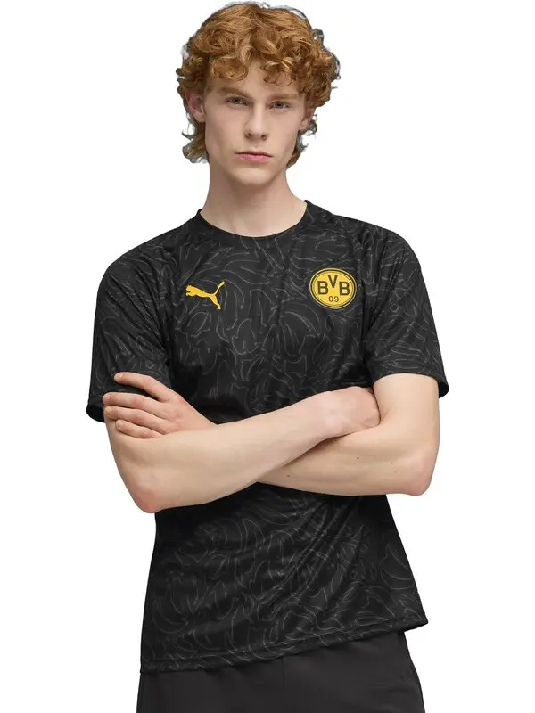 PUMA Bvb Soccer 25/26 Warm-up Jersey - Black