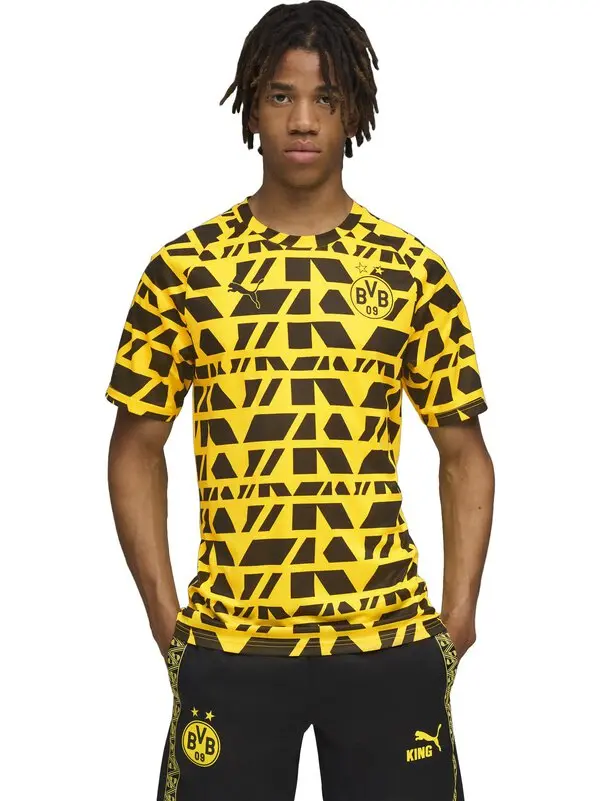 PUMA Bvb Soccer Warm-up Jersey - Yellow