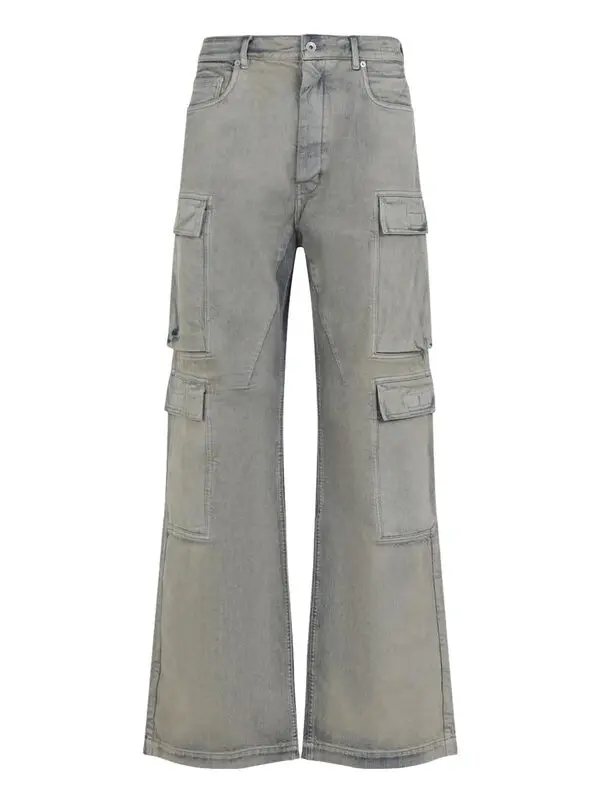 Rick Owens Double Cargo Jeans - Blue