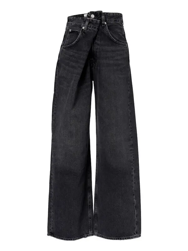 AGOLDE Vana Wide-leg Jeans - Black