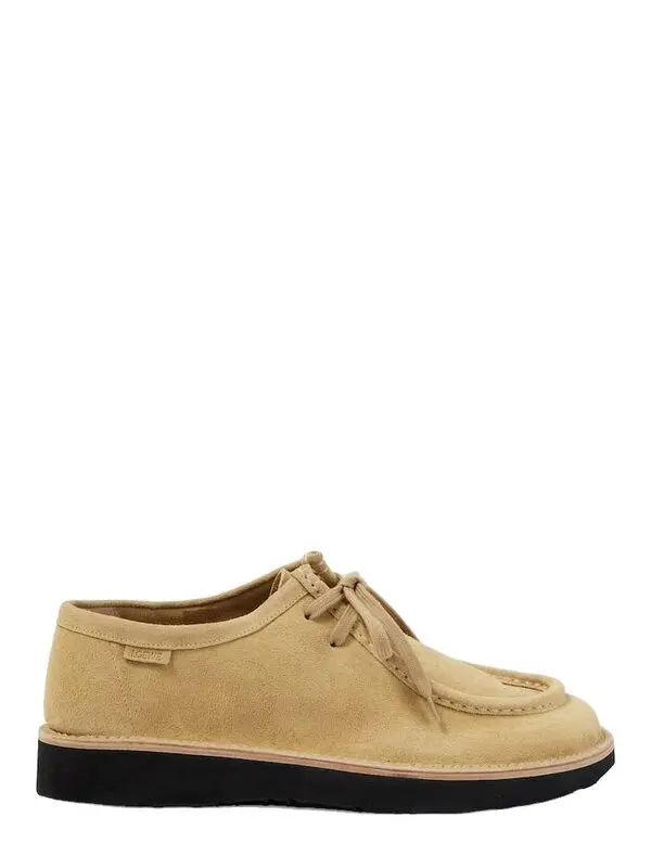 Loewe Faro Suede Derby Shoes - Beige