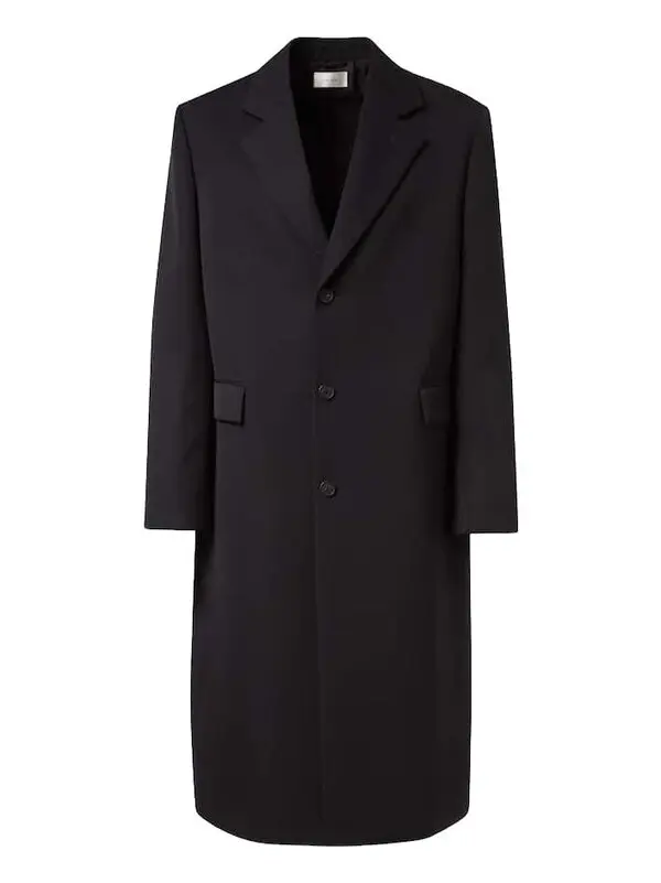 THE ROW Compa Virgin Wool Coat - Black