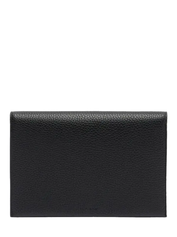 THE ROW Leather Pouch - Black