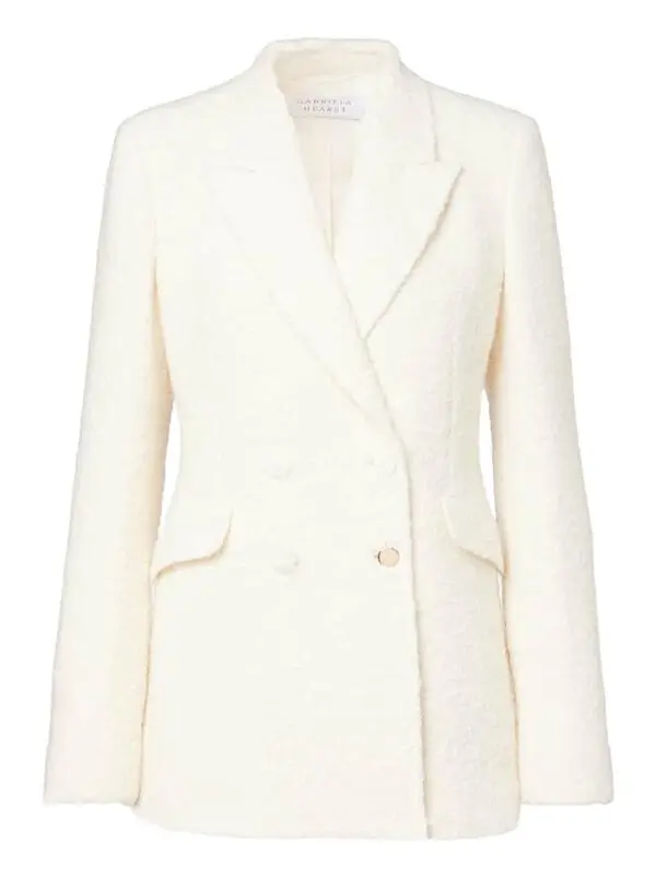 Gabriela Hearst Stephanie Cashmere And Wool-blend Blazer - White