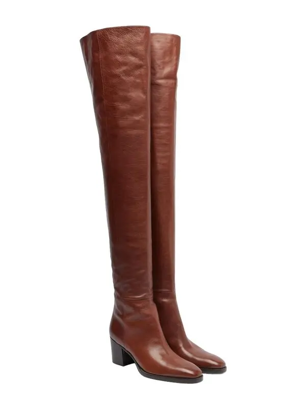 Saint Laurent Odeon Over-the-knee Boots - Brown