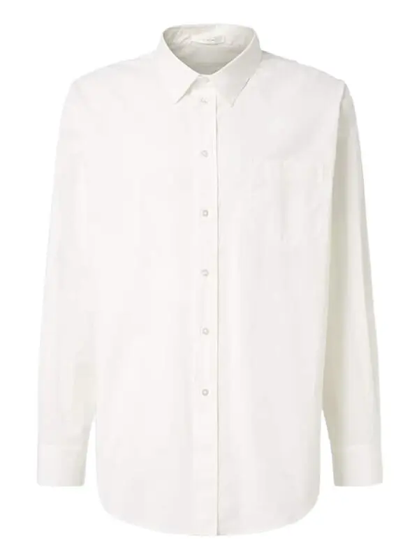 THE ROW Thane Cotton Poplin Shirt - White