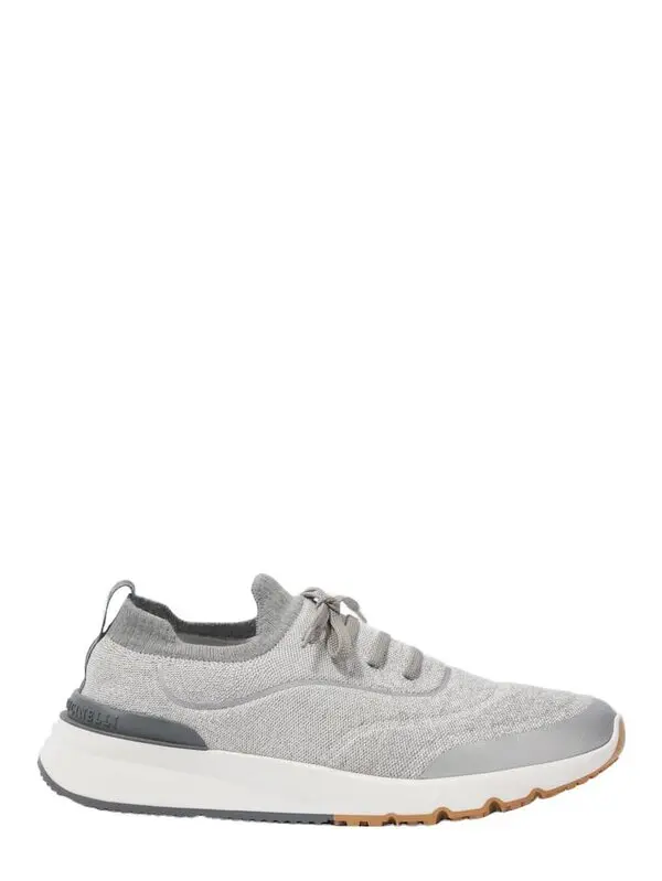 Brunello Cucinelli Knitted Sneakers - Grey