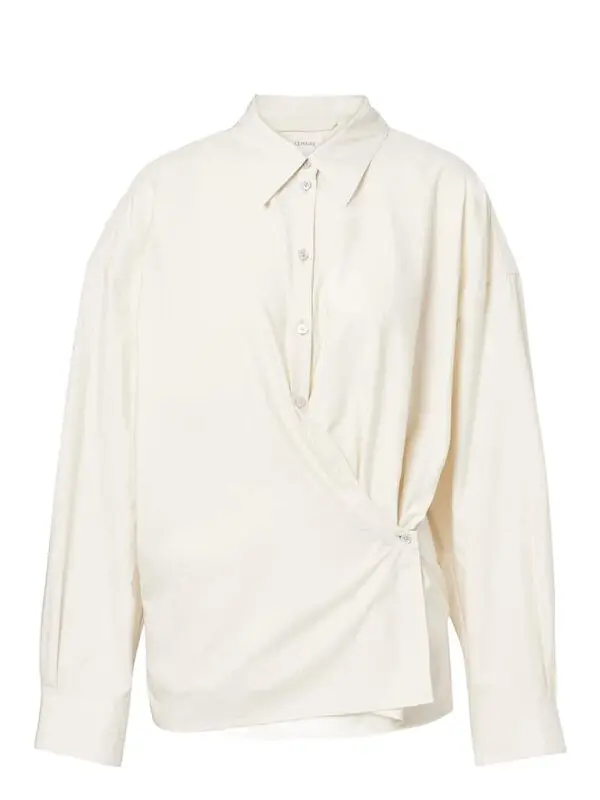 LEMAIRE Twisted Cotton And Silk Shirt - Beige