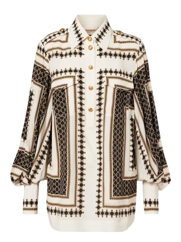 Zimmermann Printed Blouse - Beige