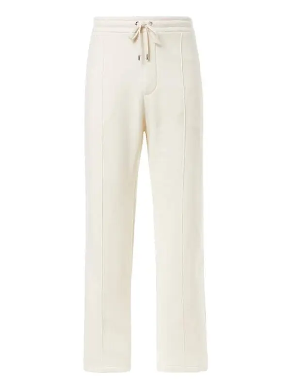 Ralph Lauren Purple Label Cotton And Cashmere Straight Pants - White
