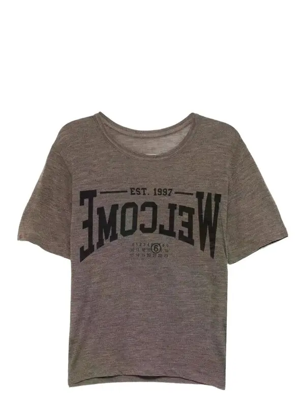 MAISON MARGIELA Wool T-shirt - Brown